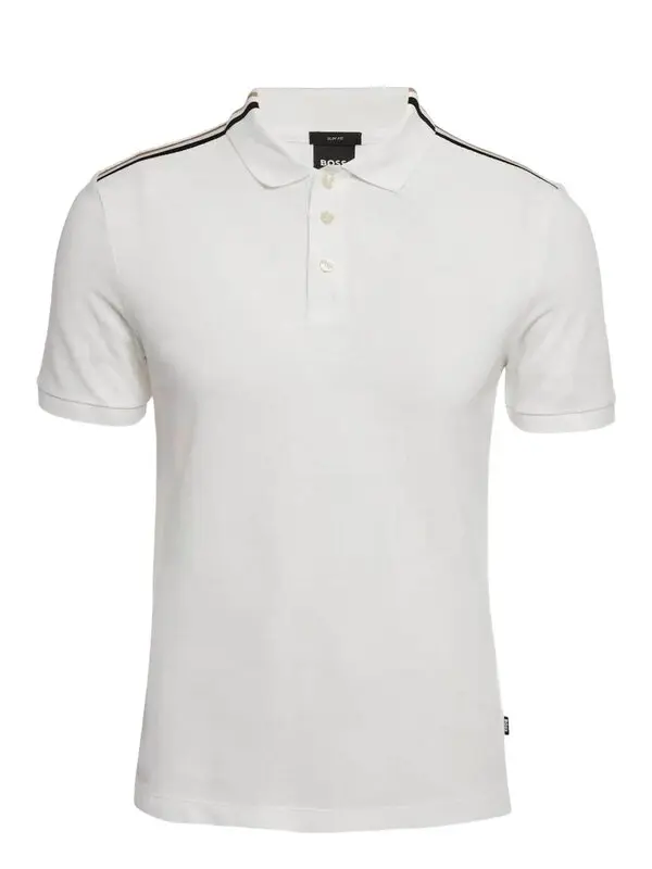 BOSS Cotton Polo Shirt - White