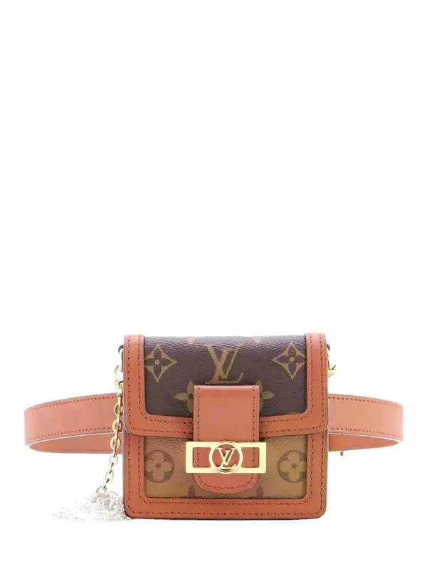 LOUIS VUITTON Dauphine Bumbag Reverse Monogram Canvas Bb Belt Bag - Brown