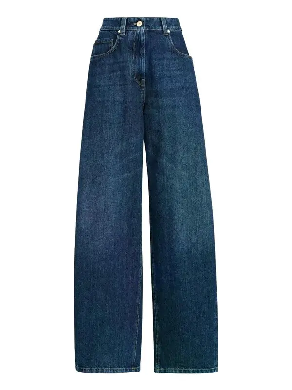 Brunello Cucinelli Wide-leg Jeans - Blue