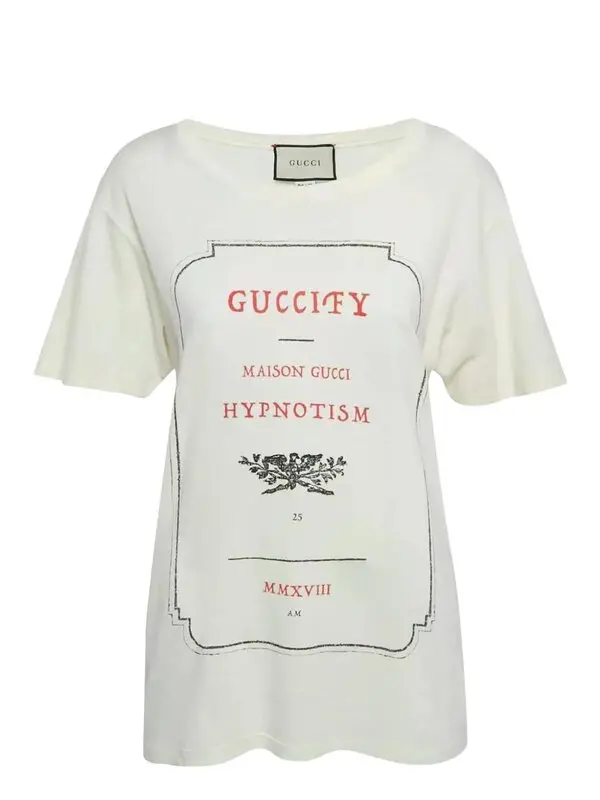 Gucci Hypnotism Print T-shirt - White