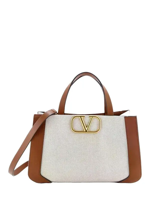 Valentino Garavani Vlogo Shopper Small Tote Bag - Brown