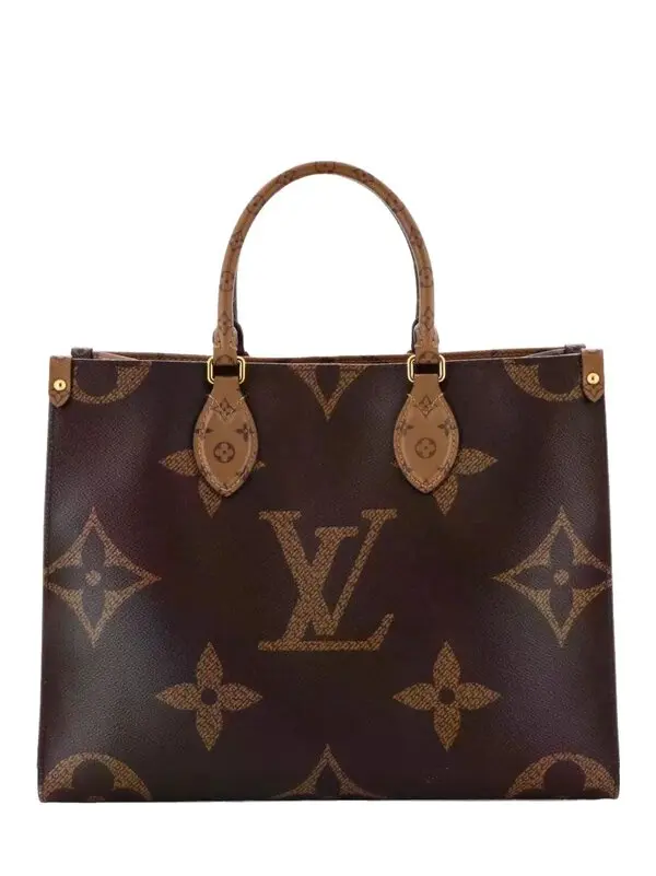 LOUIS VUITTON Onthego Reverse Monogram Giant Mm Tote Bag - Brown