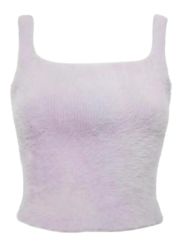 Simkhai Faux-fur Top - Purple