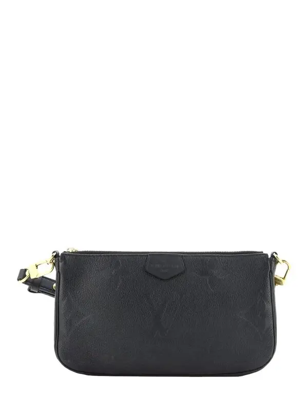LOUIS VUITTON Multi Pochette Accessoires Monogram Empreinte Giant Crossbody Bag - Black