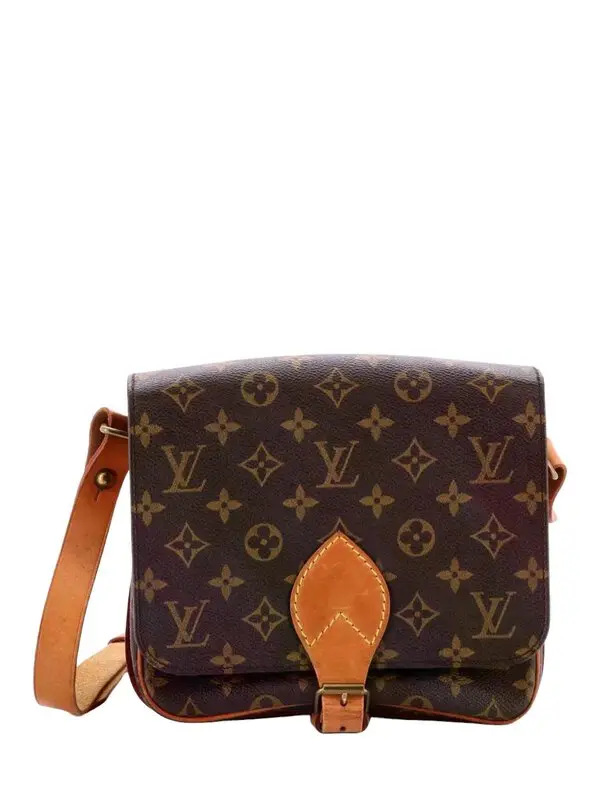 LOUIS VUITTON Cartouchiere Mm Crossbody Bag Monogram Canvas - Brown