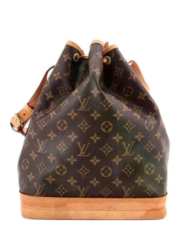 LOUIS VUITTON Noe Handbag Monogram Canvas Large Bucket Bag - Brown