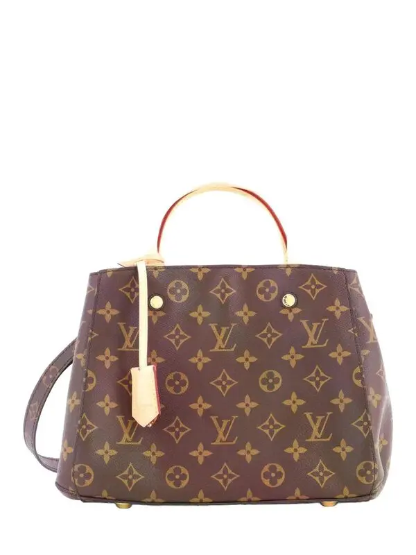 LOUIS VUITTON Montaigne Handbag Monogram Canvas Bb - Brown