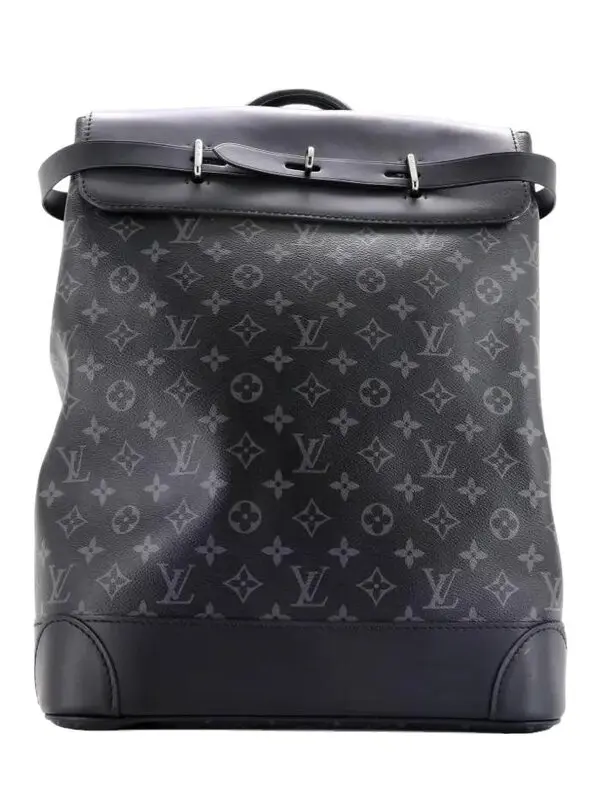LOUIS VUITTON Steamer Monogram Eclipse Canvas Backpack - Black