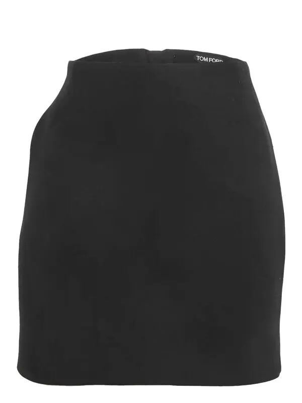 TOM FORD Wool Mini Skirt - Black