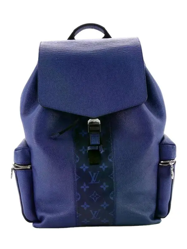 LOUIS VUITTON Outdoor Monogram Taigarama Backpack - Blue