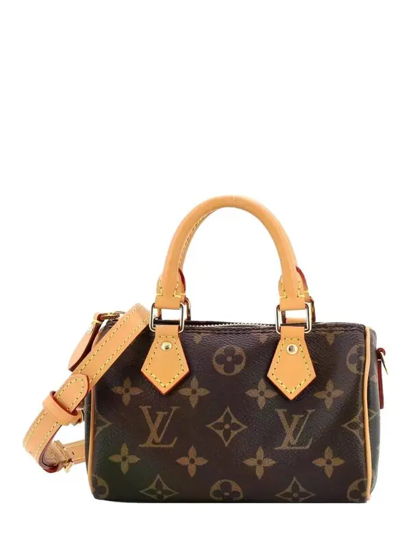 LOUIS VUITTON Speedy Bandouliere Nm Bag Monogram Canvas Nano - Brown