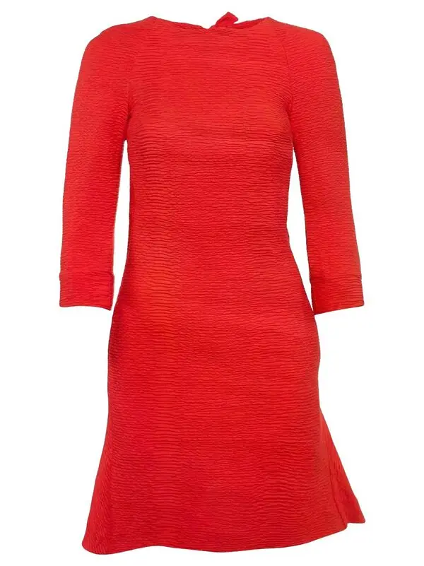 Maje Bow-detail Crepe Dress - Red