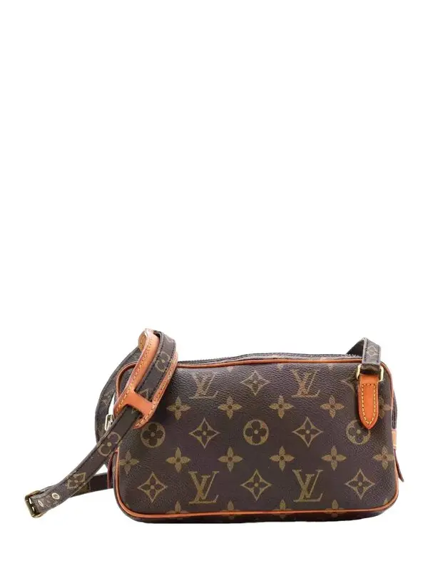 LOUIS VUITTON Pochette Marly Bandouliere Monogram Crossbody Bag - Brown