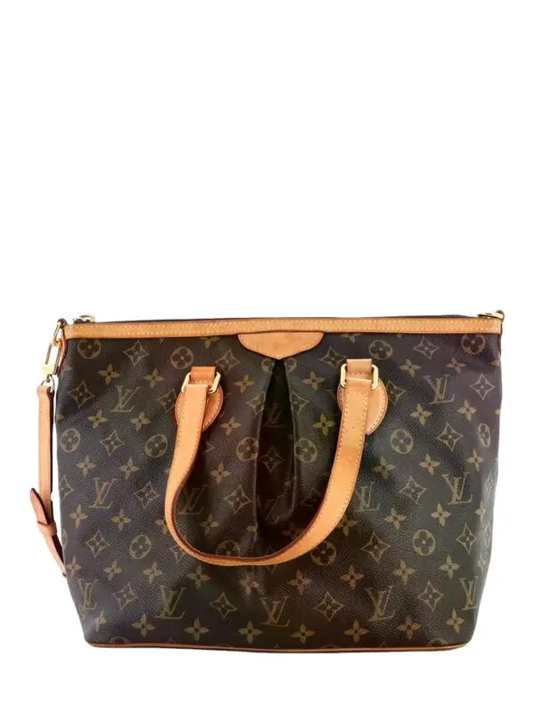 LOUIS VUITTON Palermo Handbag Monogram Canvas Pm - Brown