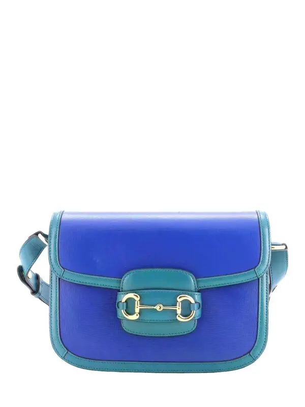 Gucci Horsebit 1955 Small Shoulder Bag - Blue