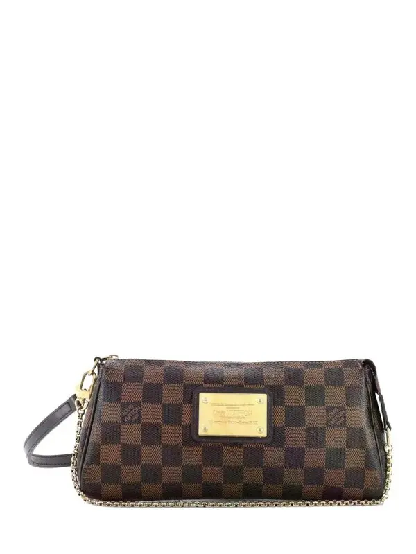 LOUIS VUITTON Eva Handbag Damier Clutch - Brown