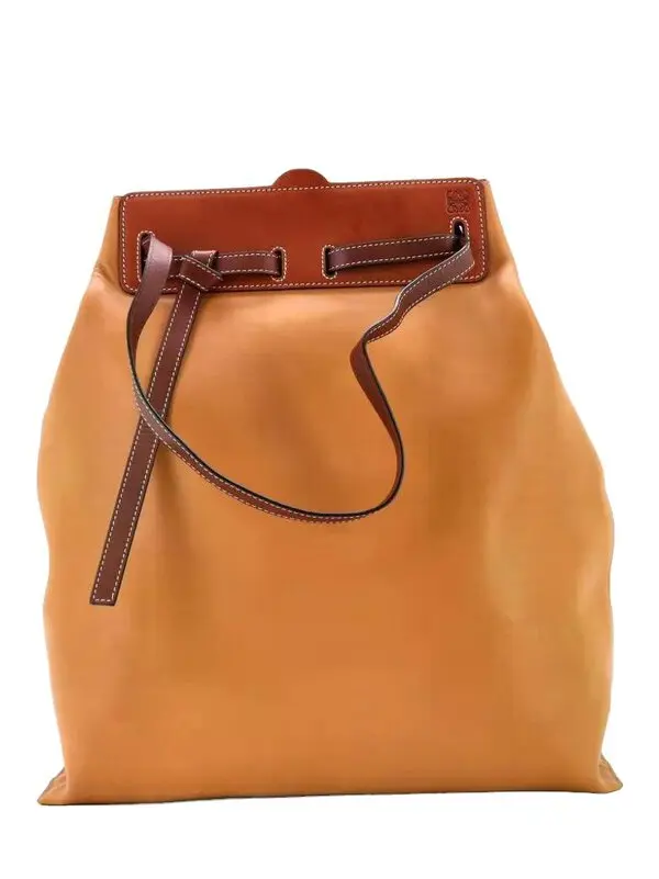 Loewe Lazo Leather Tote - Brown