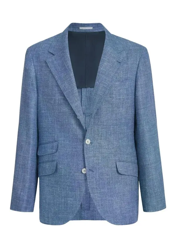 Brunello Cucinelli Single-breasted Blazer - Blue