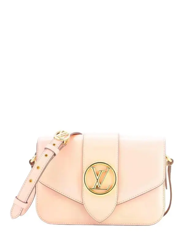 LOUIS VUITTON Pont 9 Leather Crossbody Bag - Pink