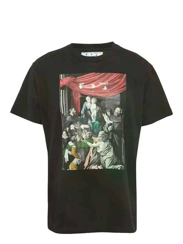 Off-White Caravaggio-print T-shirt - Black