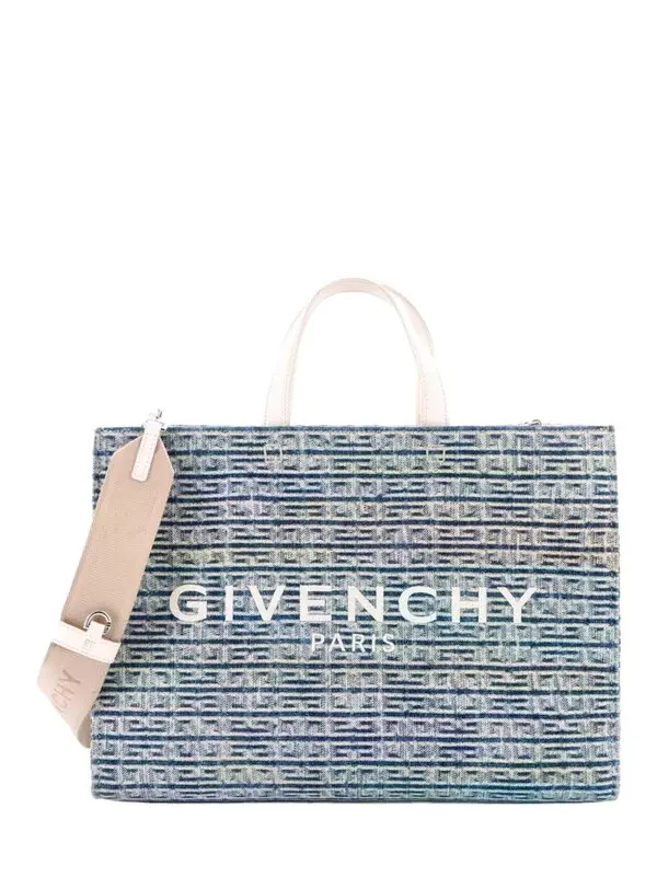 Givenchy G-4g Denim Medium Tote Bag - Blue