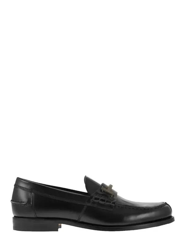 TOD'S T Timeless Leather Loafers - Black