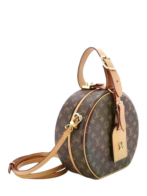LOUIS VUITTON Petite Boite Chapeau Crossbody Bag Monogram Canvas - Brown