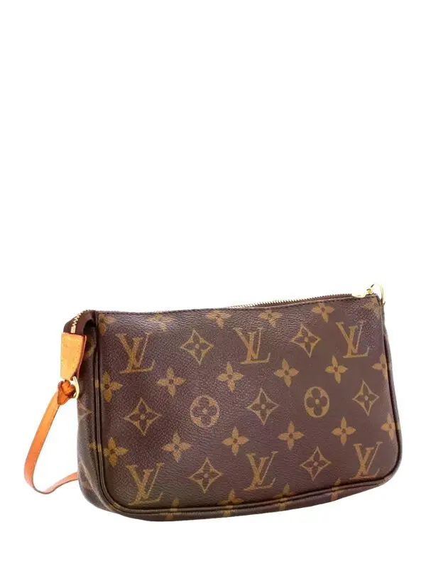LOUIS VUITTON Pochette Accessoires Monogram Canvas Clutch - Brown