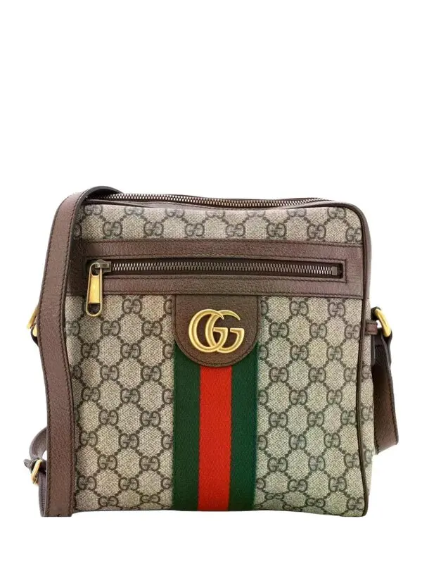 Gucci Ophidia Gg Coated Canvas Small Messenger Bag - Brown