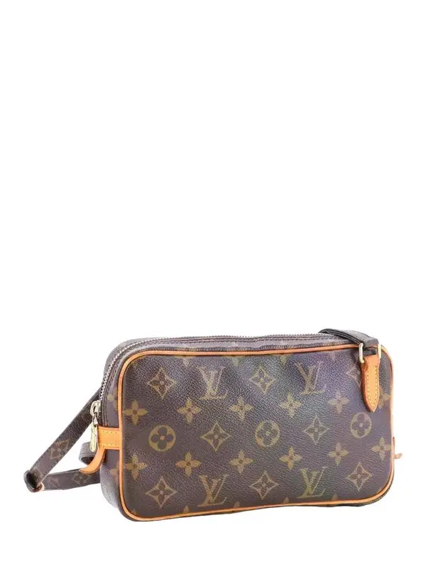 LOUIS VUITTON Pochette Marly Bandouliere Monogram Crossbody Bag - Brown