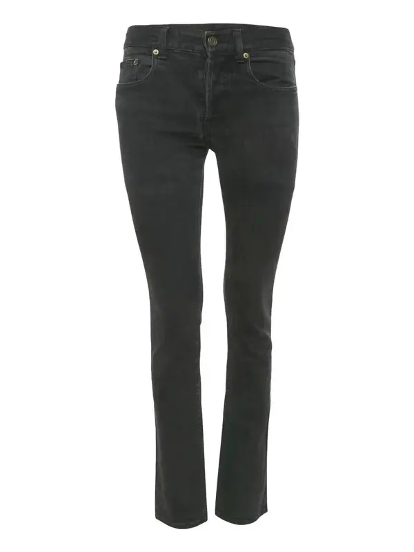 Saint Laurent Faded-effect Denim Jeans - Black