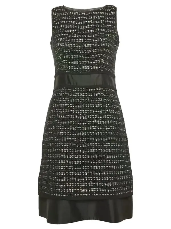 Carolina Herrera Tweed Layered Dress - Black