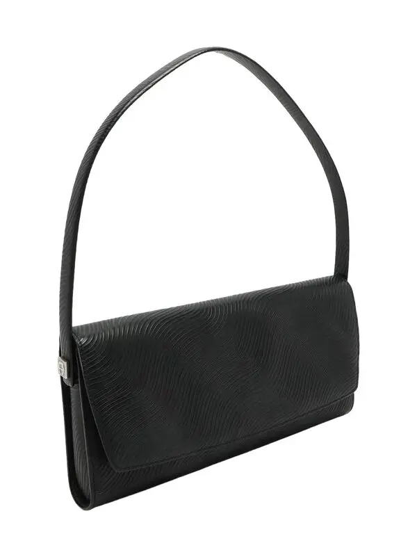 AIGNER Wave-pattern Shoulder Bag - Black