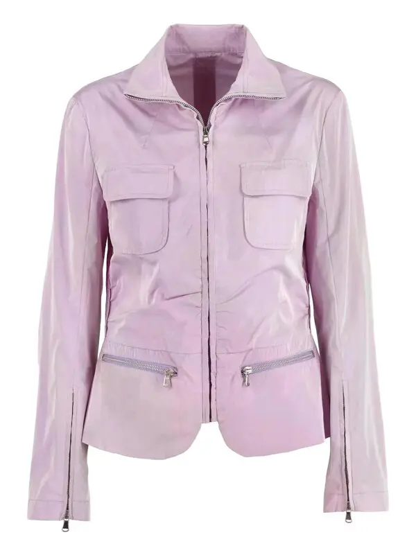 Vintage Zip-pocket Jacket - Purple