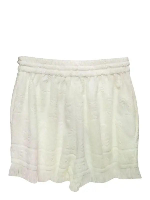 Zimmermann Palm-tree Fringe Shorts - White
