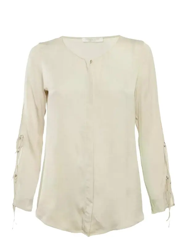 BOSS Crepe Button-down Blouse - White