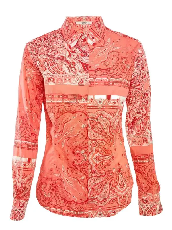 Etro Paisley-print Button-up Shirt - Pink