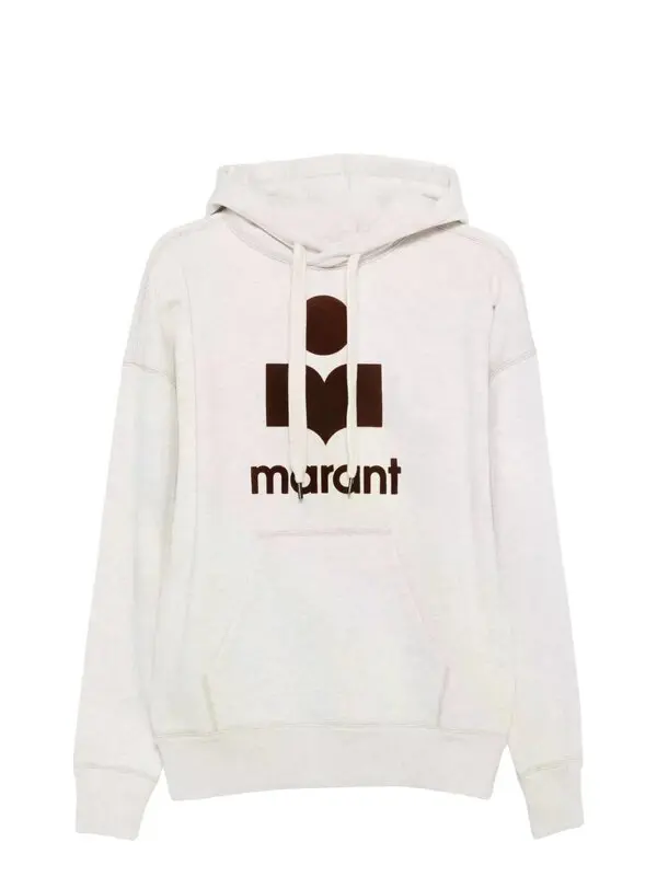 MARANT ETOILE Logo-detail Hoodie - Neutrals