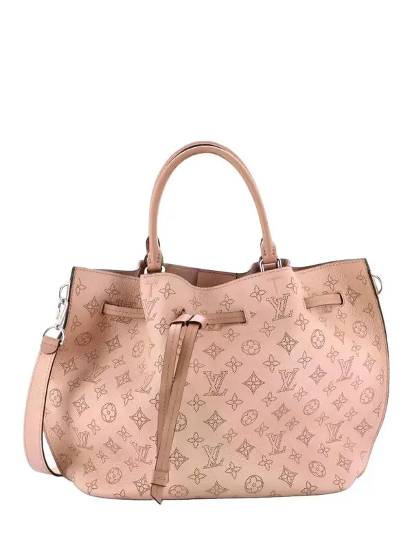 LOUIS VUITTON Girolata Handbag Mahina Leather Tote - Pink