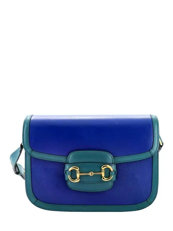 Gucci Horsebit 1955 Small Shoulder Bag - Blue