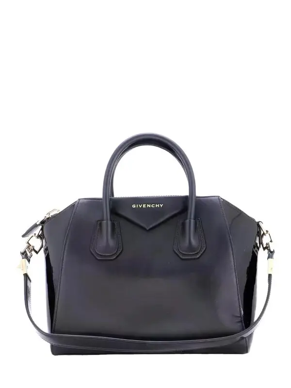 Givenchy Antigona Glazed Leather Small Satchel - Black