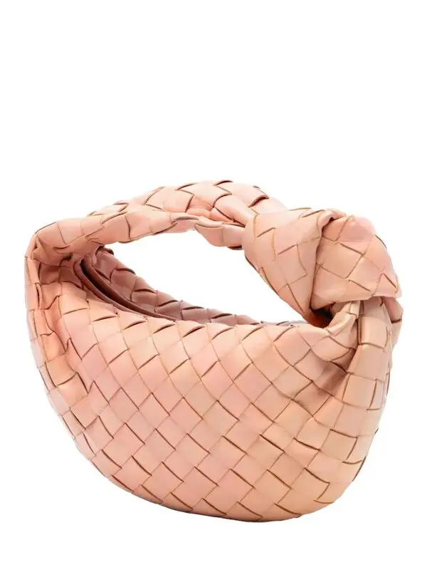 Bottega Veneta Mini Nappa Intrecciato Jodie Hobo Bag - Pink