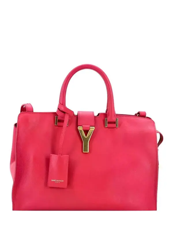 Saint Laurent Classic Y Cabas Small Satchel - Pink
