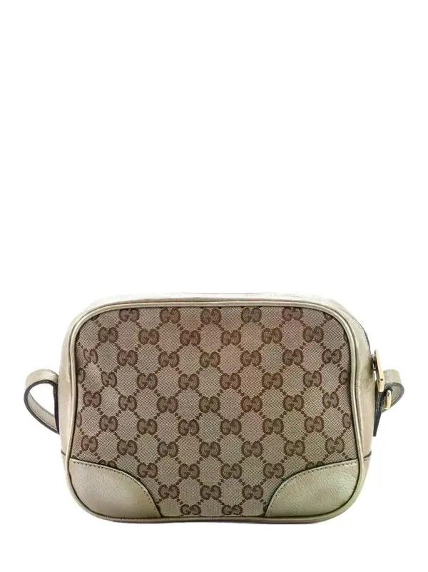 Gucci Gg Canvas Bree Disco Mini Crossbody Bag - Gold