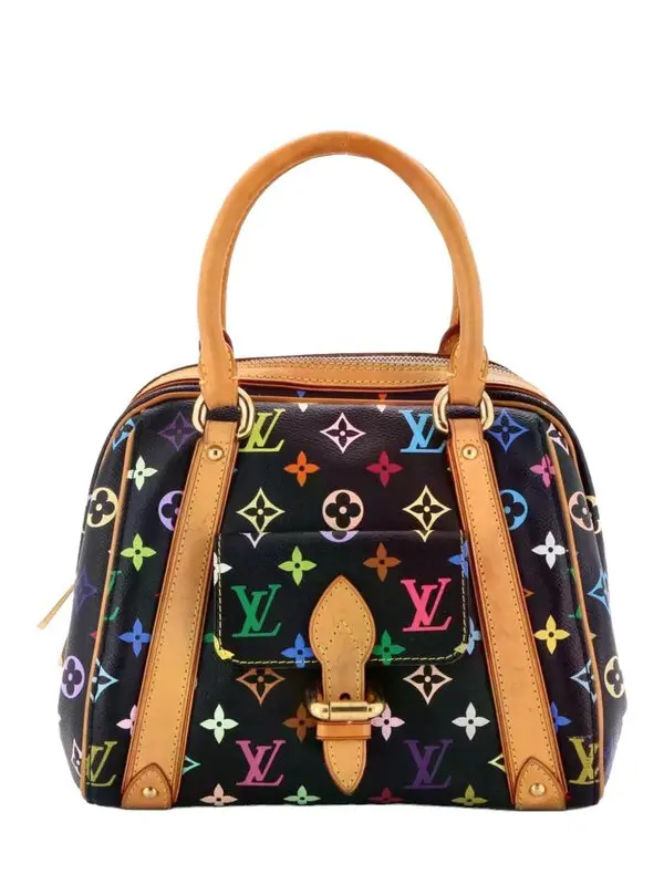 LOUIS VUITTON Priscilla Handbag Monogram Multicolor Satchel - Black
