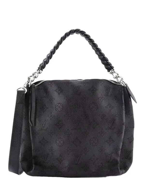 LOUIS VUITTON Babylone Bb Hobo Bag Mahina Leather - Black