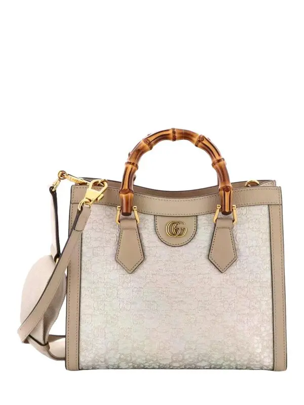 Gucci Diana Small Tote Bag With Bamboo Handle - Neutrals
