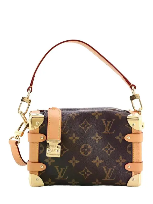 LOUIS VUITTON Side Trunk Handbag Monogram Canvas Pm - Brown