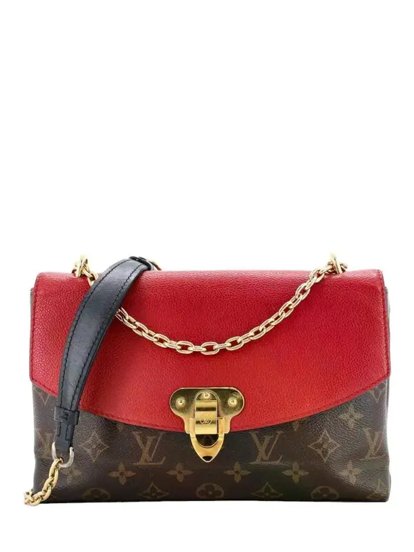 LOUIS VUITTON Saint Placide Handbag Monogram Canvas And Leather Shoulder Bag - Brown