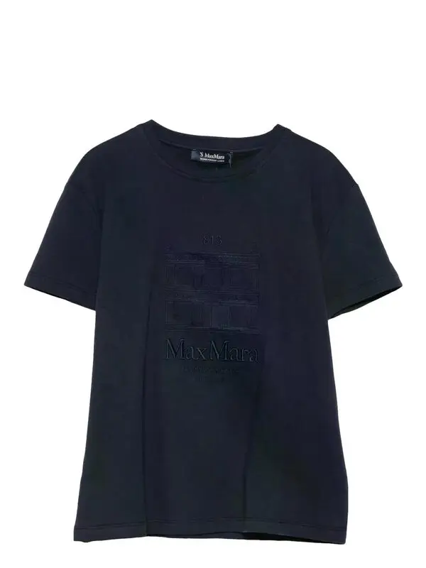 Max Mara Embroidered T-shirt - Blue